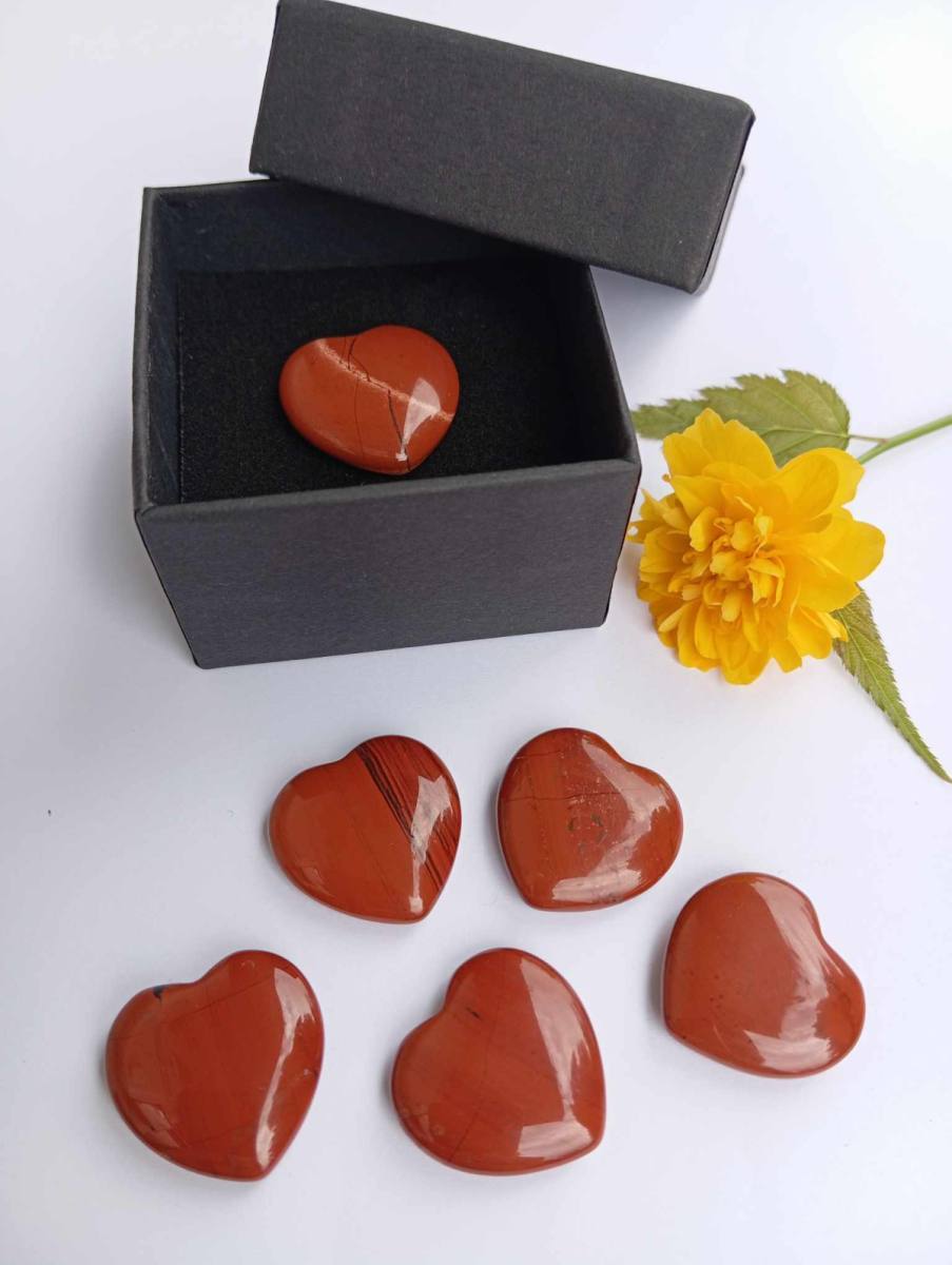 Srček iz kristala Jaspis - "Moč strasti"